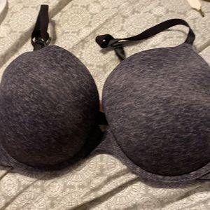 PINK Victoria's Secret | Intimates & Sleepwear | Dark Grey Push Up Bra ...